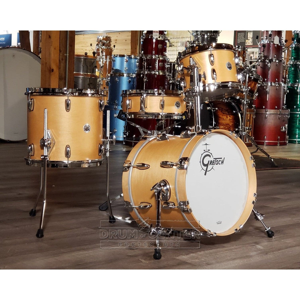 Gretsch Brooklyn 4pc Micro Drum Set Satin Natural