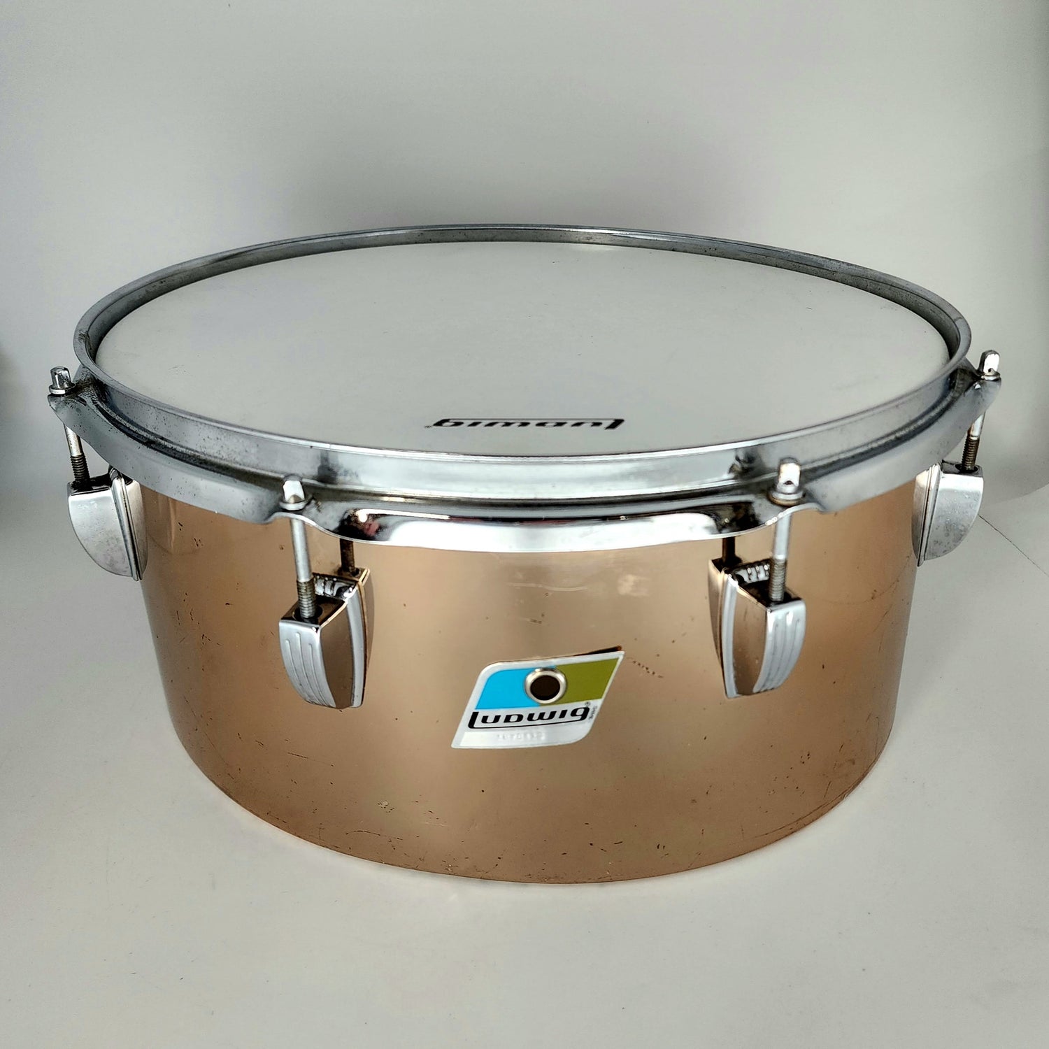 Used Vintage Ludwig Timbale 14x6.5 Copper