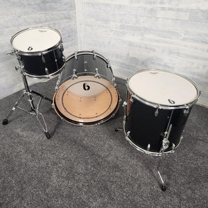 Used British Drum Company Legend Club 3pc Drum Set Night Skye - Good