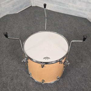 Used Ludwig Accent CS Custom Floor Tom 18x16 Satin Natural - Very Good