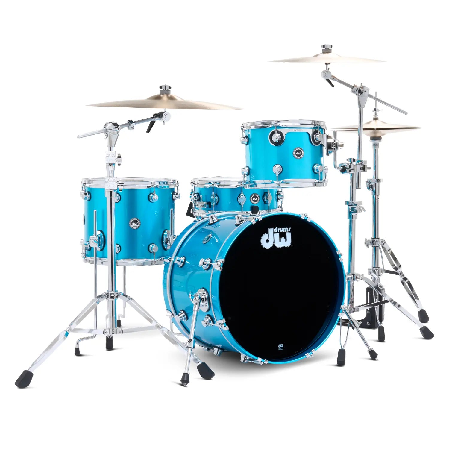 DW DWe 4pc Complete Electronic/Acoustic Drum Set w/Roland Cymbals & V5