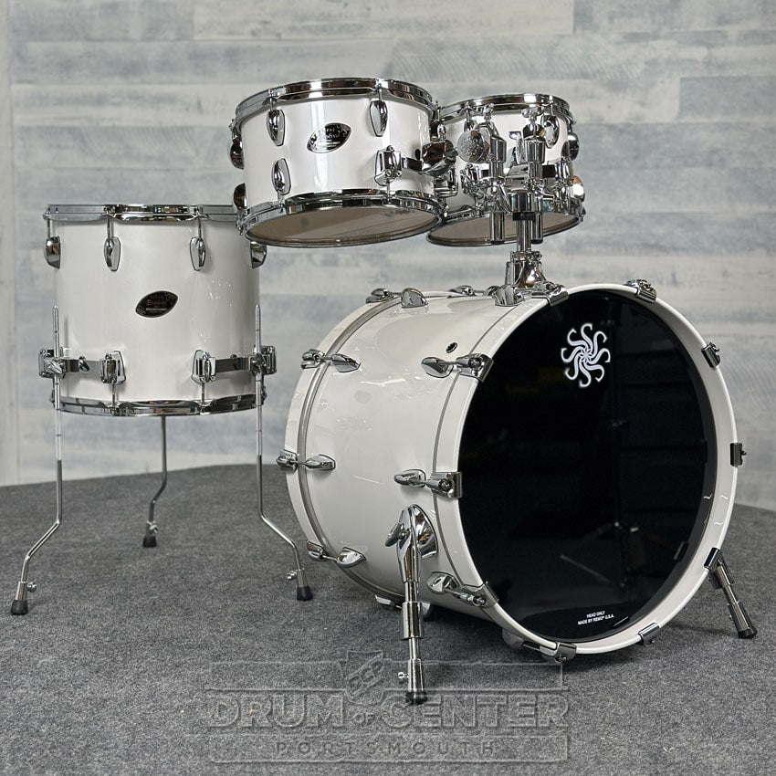 Sakae Evolved Maple 4pc Drum Set 20/10/12/14 Pearl White - BLOWOUT!