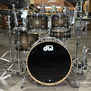 DW DWe 5pc Complete Electronic/Acoustic Drum Set Curly Maple Burst