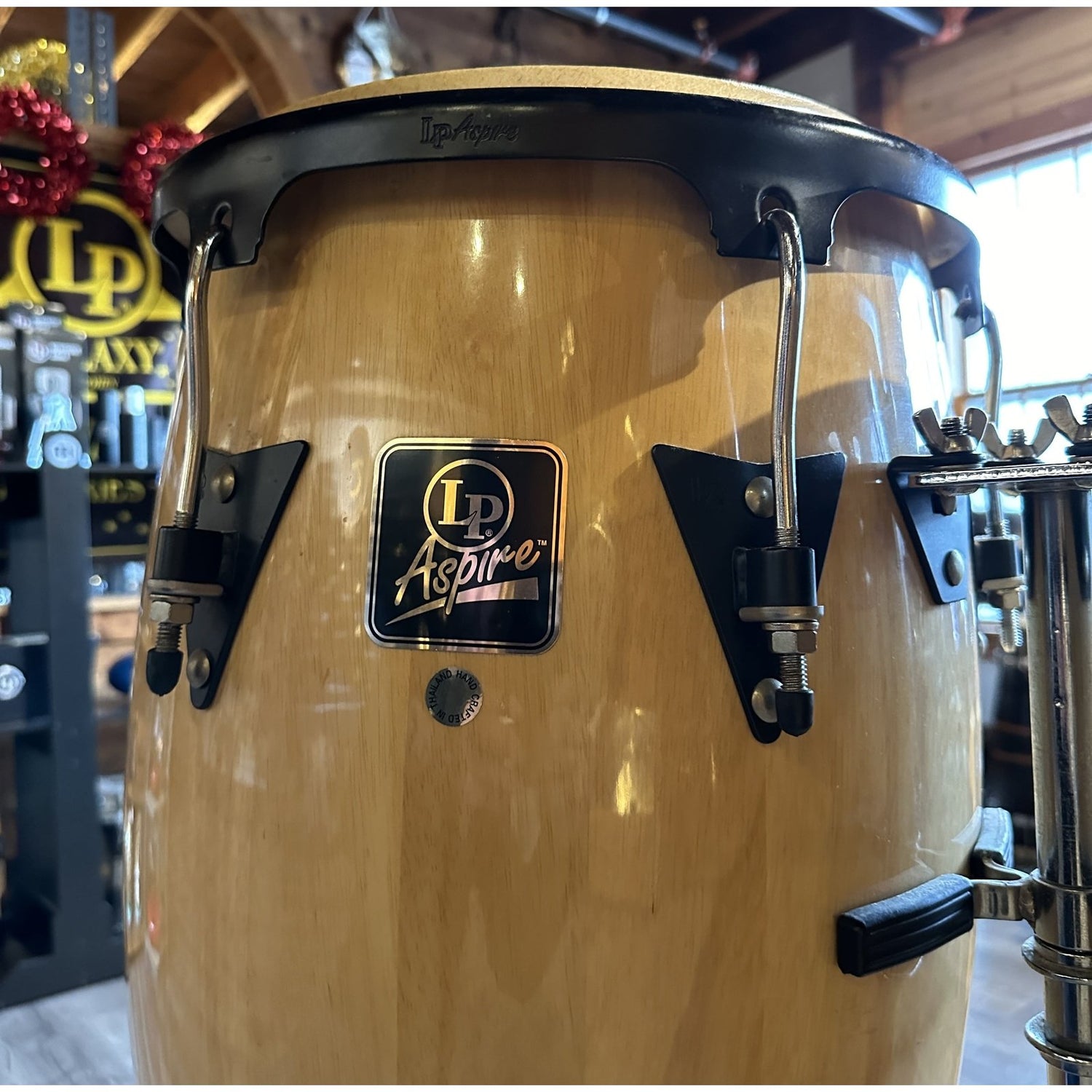 Used LP Aspire Wood Congas w/Stand | DCP