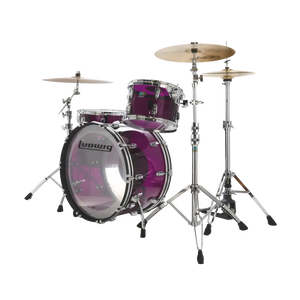 Ludwig Vistalite 3pc Pro Beat Drum Set Purple