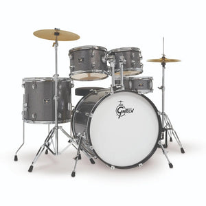 Gretsch Renegade 5pc Drum Set Grey Sparkle w/Hw & Cymbals