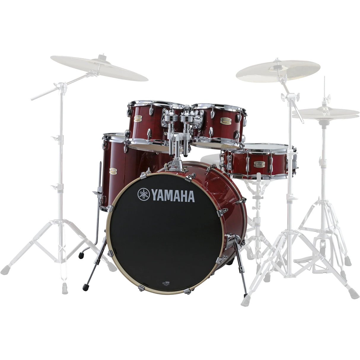 Yamaha Stage Custom Birch 5pc Drum Set w/20" BD Cranberry Red | DCP