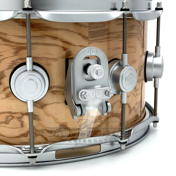 DW Collectors SSC Maple Snare Drum 14x6.5 Exotic Olive Ash Burl w/Satin ...