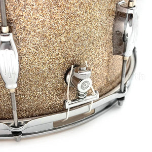 George Way Tuxedo Studio Snare Drum 14x8 Champagne Sparkle
