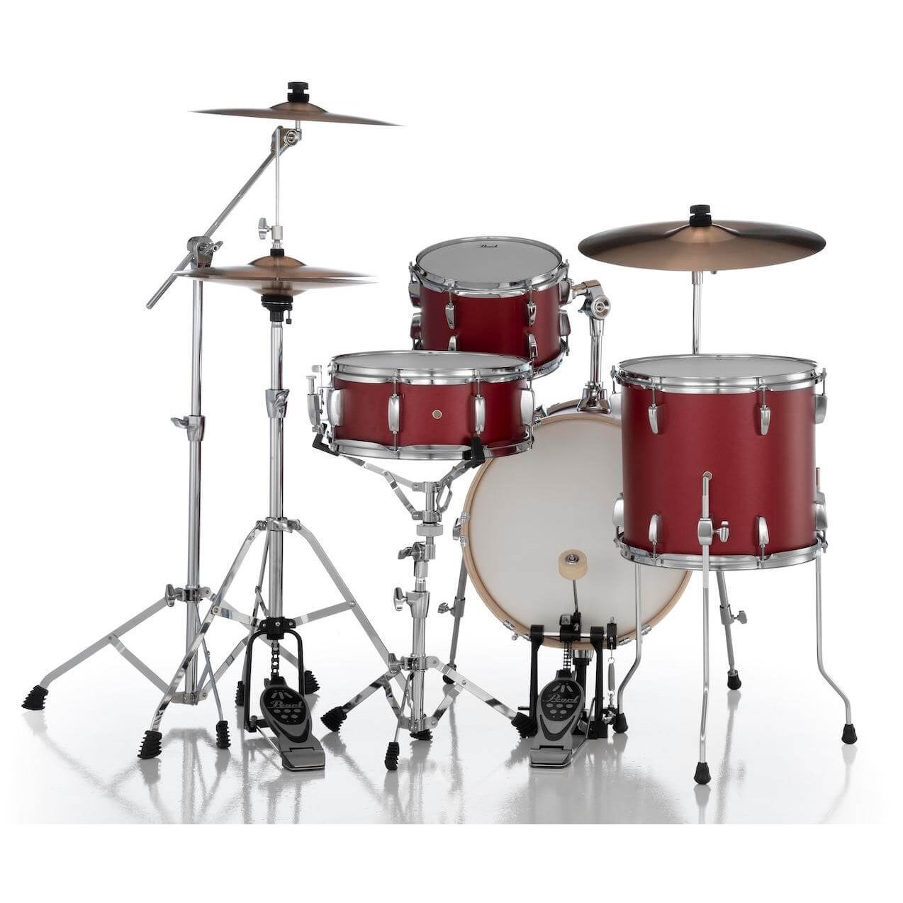 Pearl Midtown 4pc Drum Set Matte Red w/Hardware | DCP