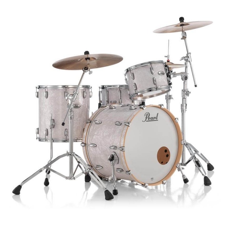 Pearl Professional Maple 3pc Drum Set 22/12/16 White Marine Pearl (w/V ...