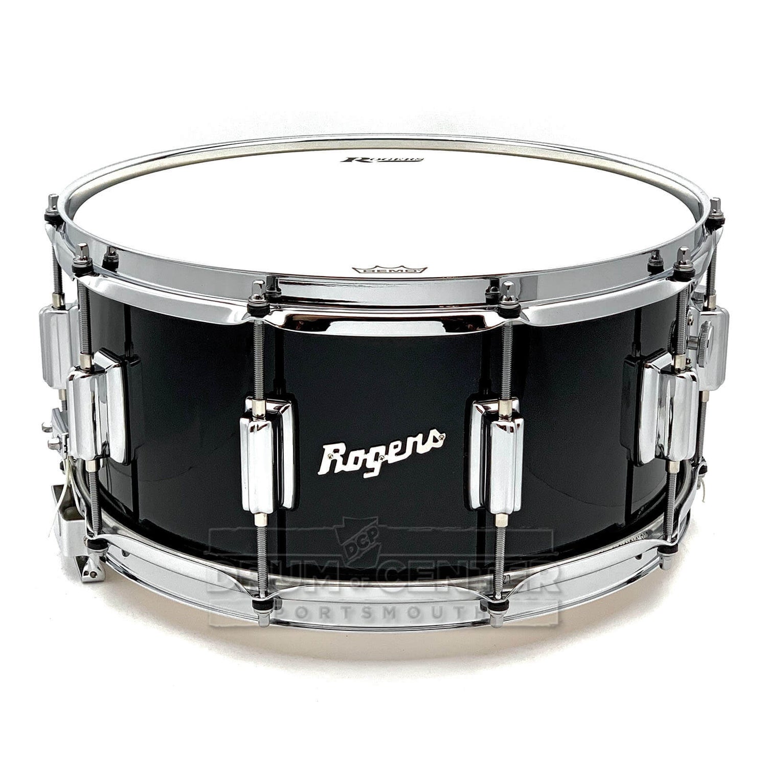 Rogers Dyna-sonic Wood Shell Snare Drum 14x6.5 Black Lacquer – Drum ...
