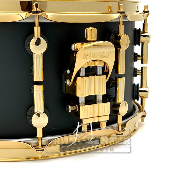 Sonor SQ2 Medium Maple Snare Drum 14x7 Dark Satin w/Gold Hardware | DCP