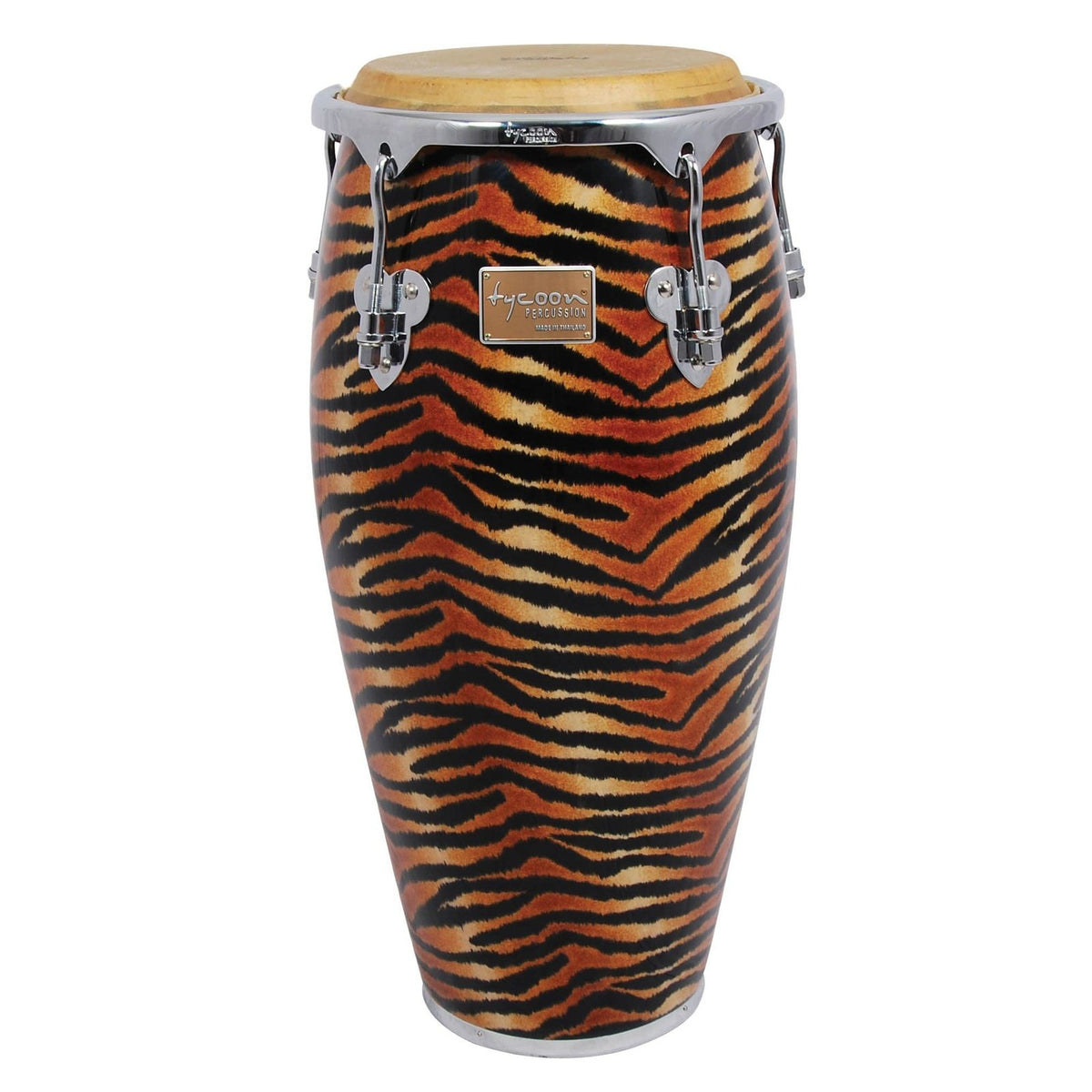Tycoon Percussion 11 Master Fantasy Tiger Series Quinto w/Single Stand ...