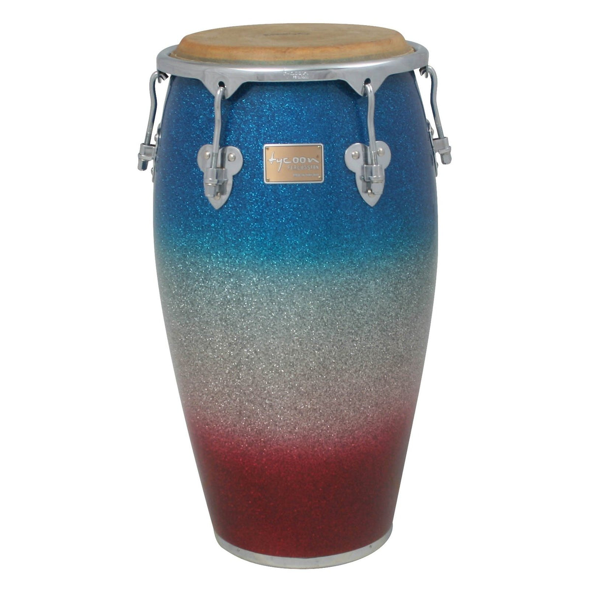 Tycoon Percussion 12 1/2 Master Platinum Tri-Fade Series Tumba w/Singl