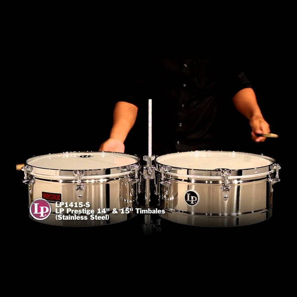 LP Prestige 14 & 15 Timbales - Stainless Steel – Drum Center Of Portsmouth