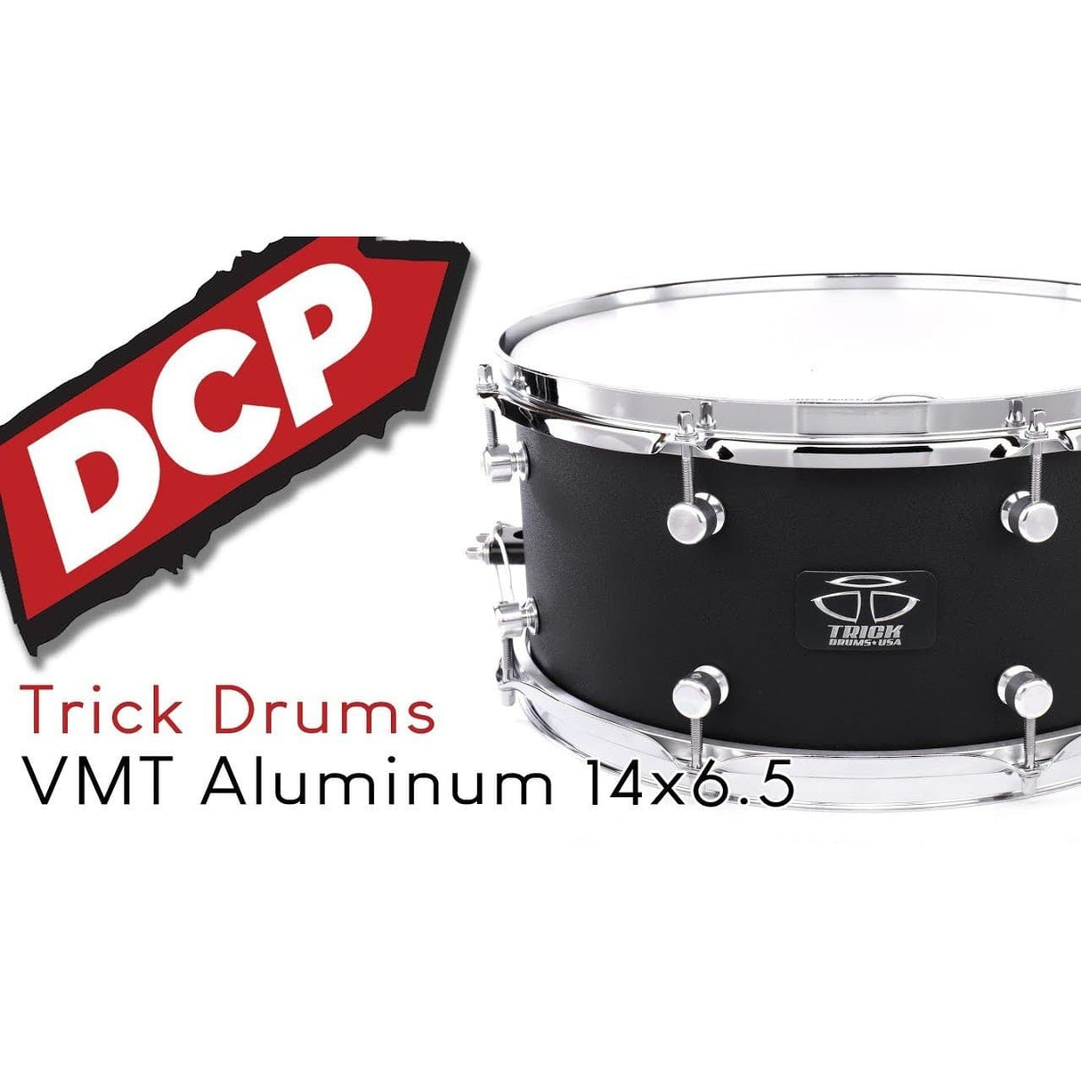 Trick VMT Aluminum Snare Drum 14x6.5 Cast Black – Drum Center Of Portsmouth