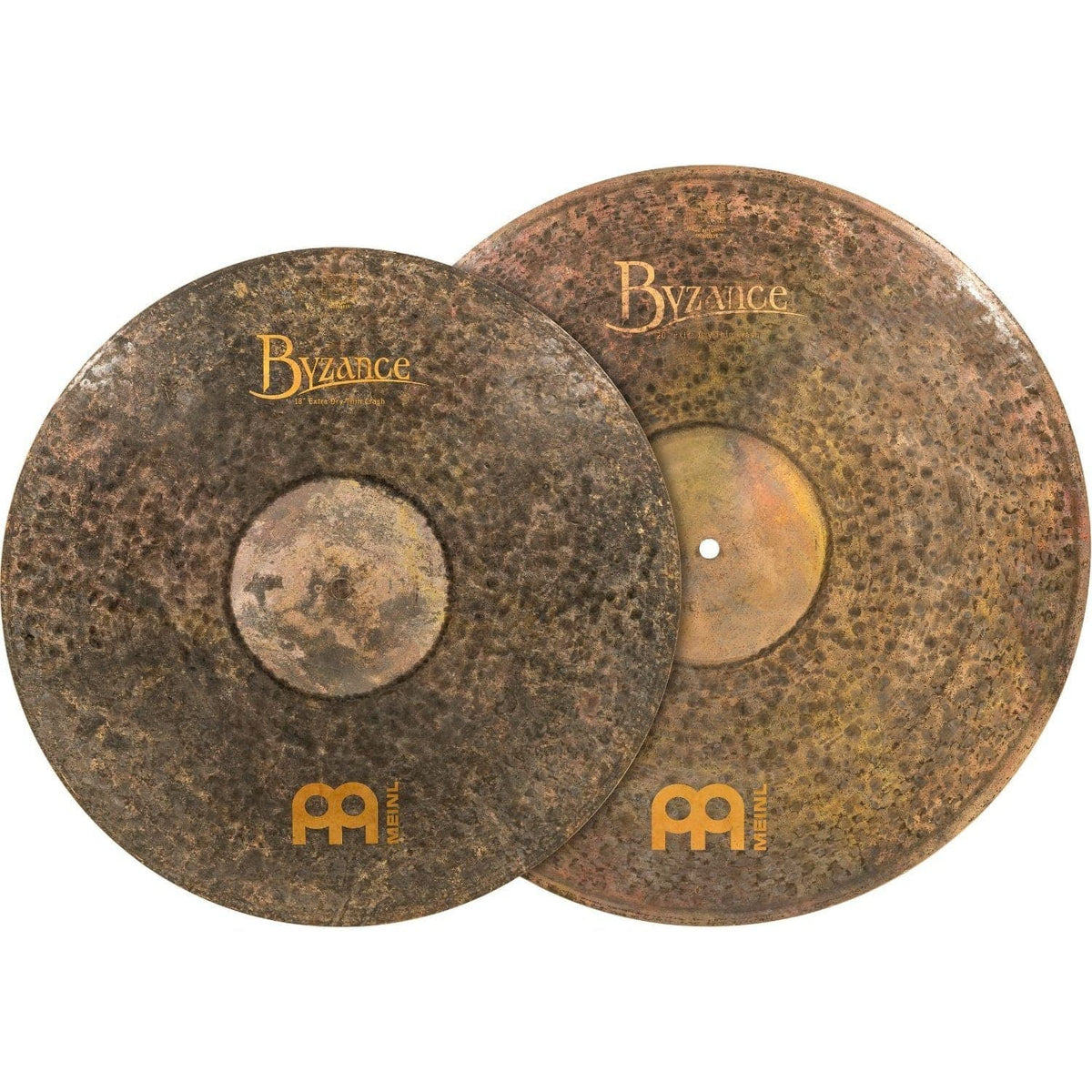 Meinl Byzance Matched Crash Cymbal Pack Extra Dry 18" & 20" – Drum ...