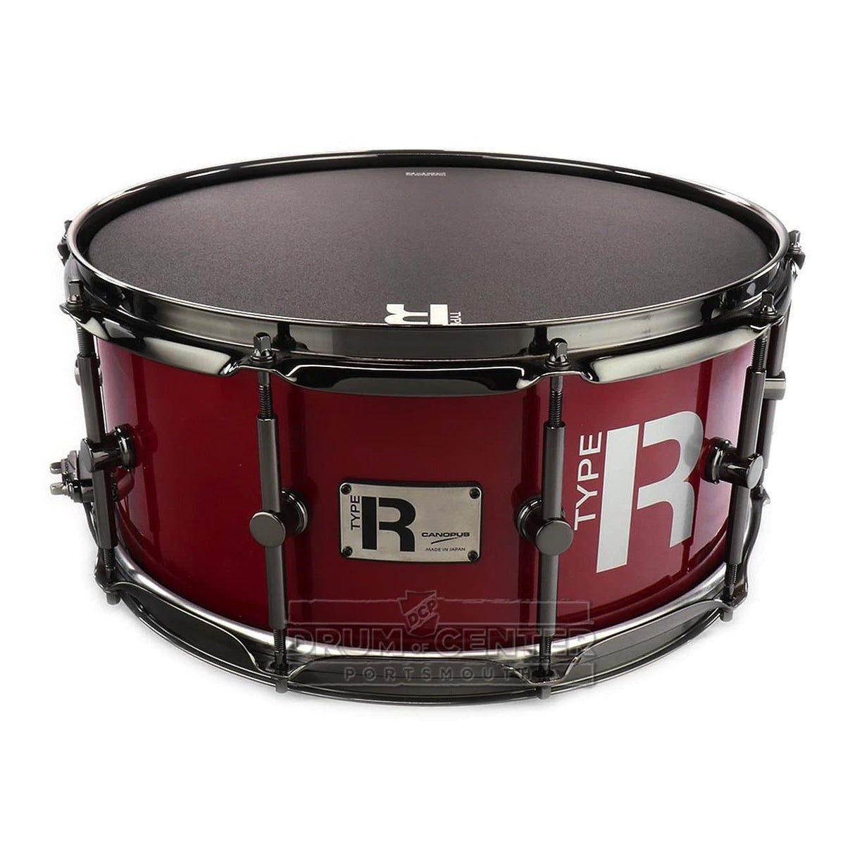 Canopus Type-R Maple Snare Drum 14x6.5 Cherry Metallic Lacquer | DCP