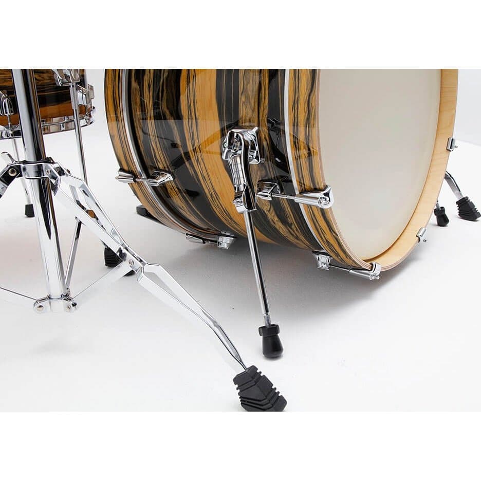 Tama Superstar Classic 3pc Drum Set Natural Ebony Tiger Wrap