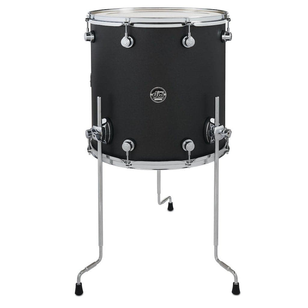 DW Performance Floor Tom 16x16 Hard Satin Charcoal Metallic | DCP