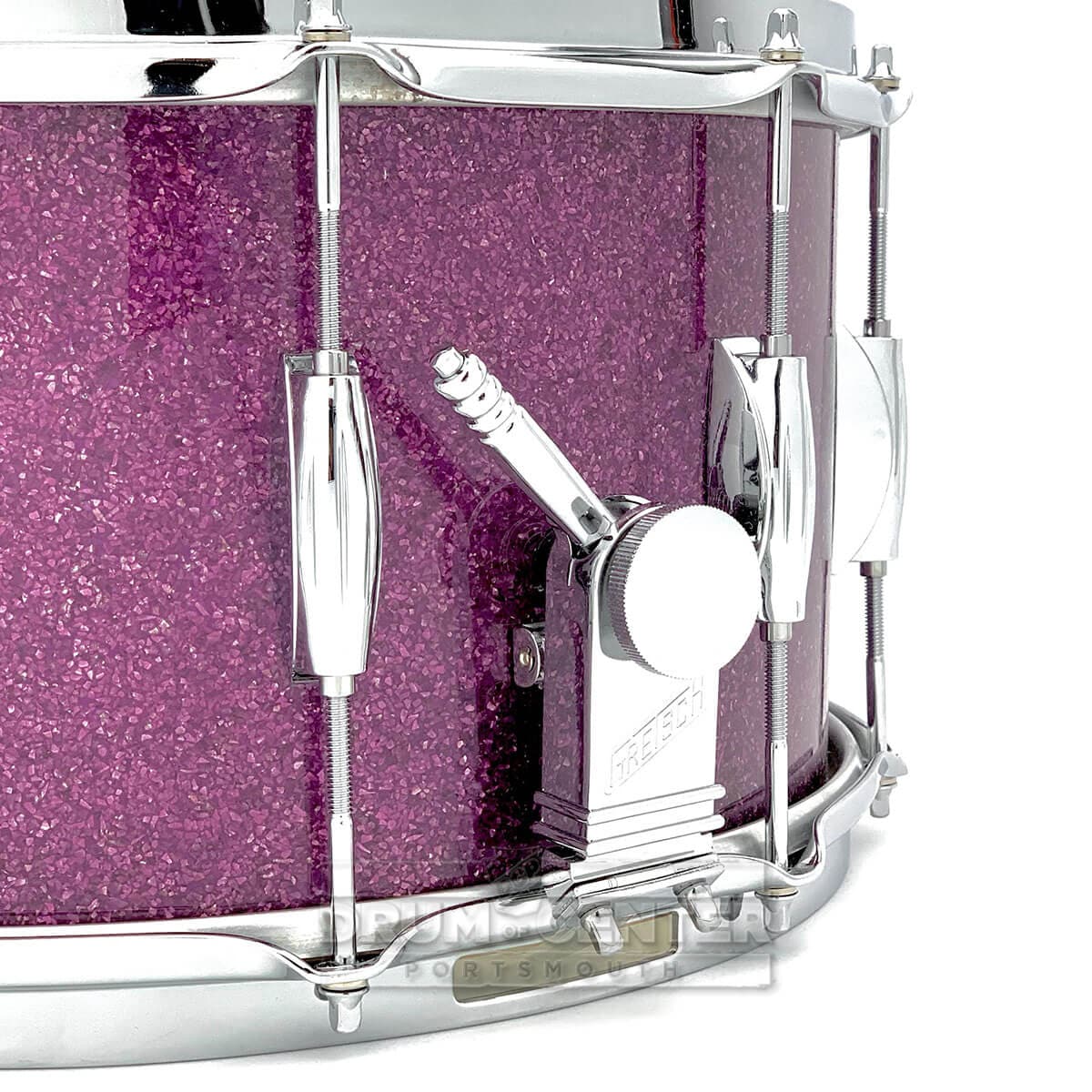 Gretsch Broadkaster Snare Drum 14x8 10-Lug Purple Glass w/Micro-Sensit