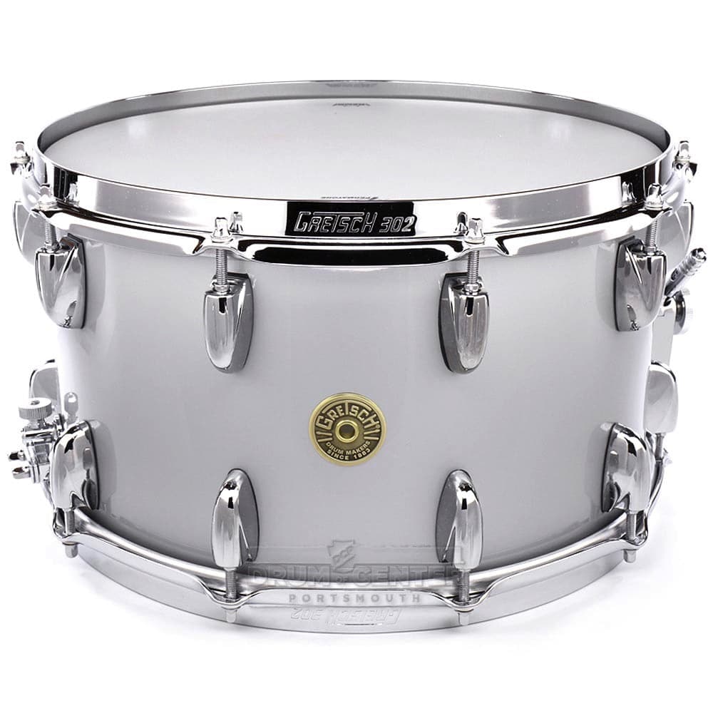 Gretsch Broadkaster Snare Drum 14x8 20-Lug Silver Mist Gloss w/Micro ...
