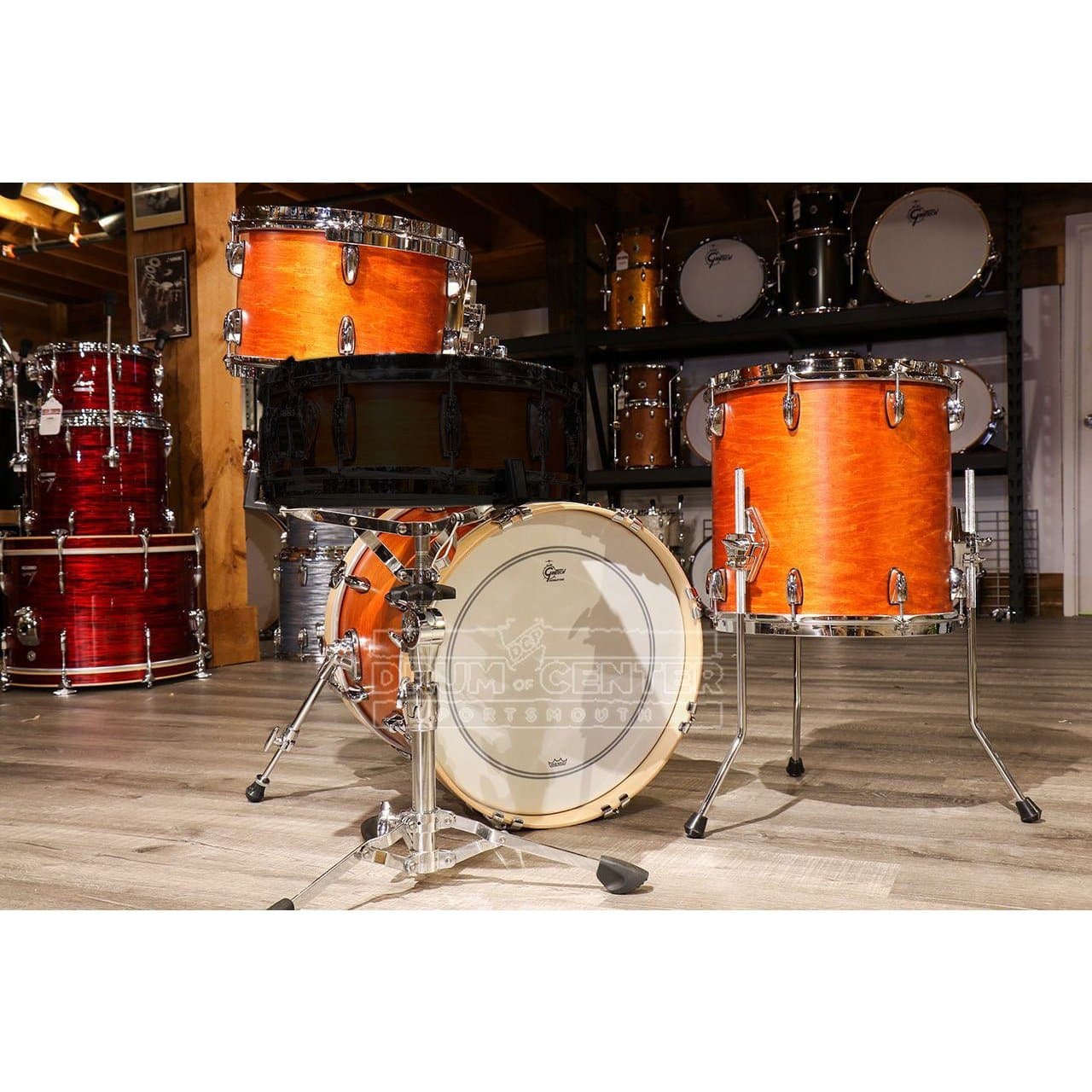 Gretsch Brooklyn 3pc Jazz Drum Set Satin Burnt Orange | DCP