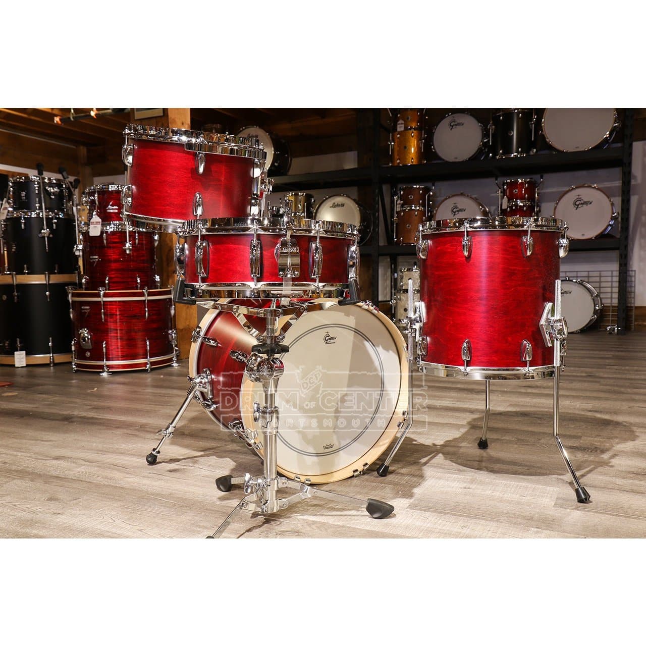 Gretsch Brooklyn 3pc Jazz Drum Set Satin Cherry Red w/ Tom Arm – Drum ...