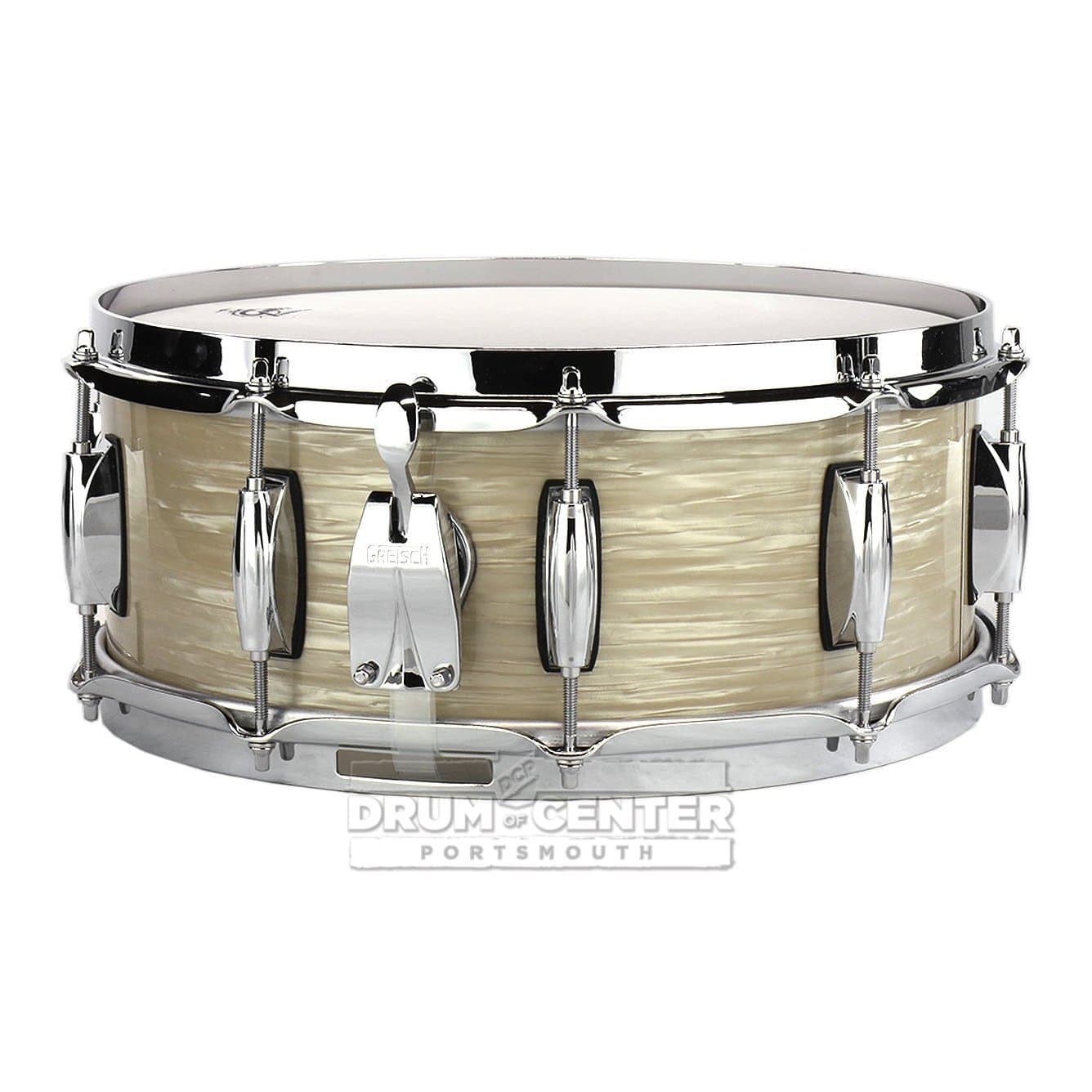 Gretsch Brooklyn Snare Drum 14x5.5 10-Lug w/ Lightning Creme Oyster