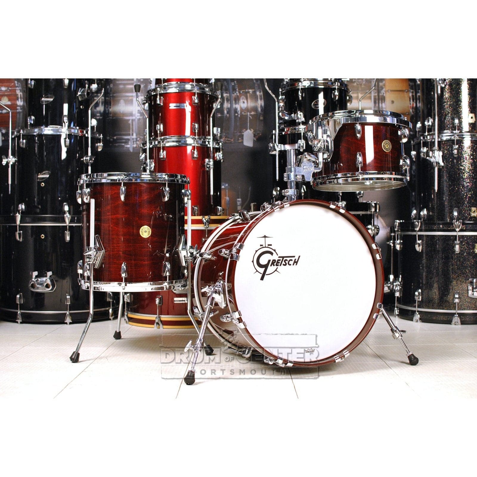 Gretsch USA Custom 3pc Jazz Drum Set Walnut Gloss | DCP