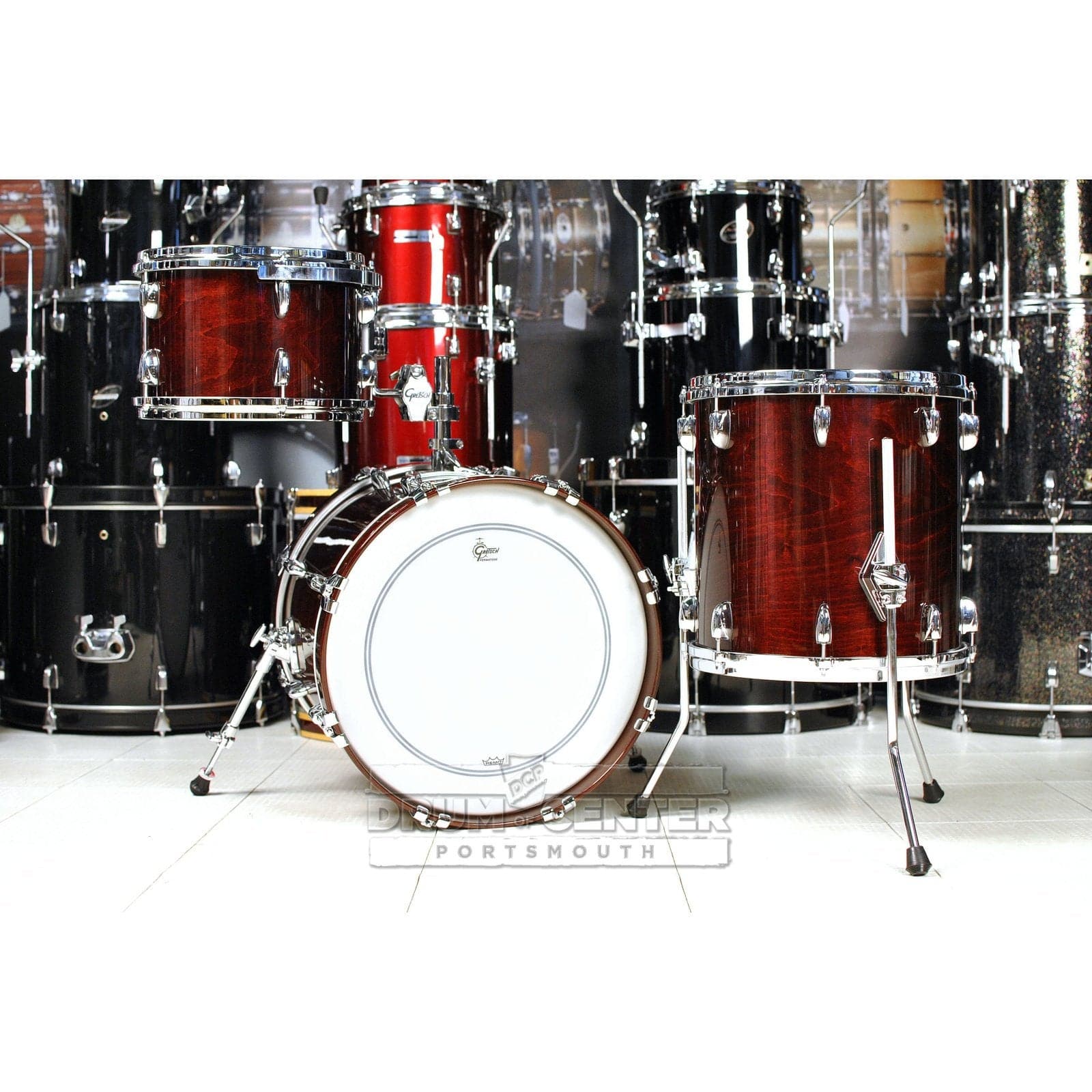 Gretsch USA Custom 3pc Jazz Drum Set Walnut Gloss | DCP