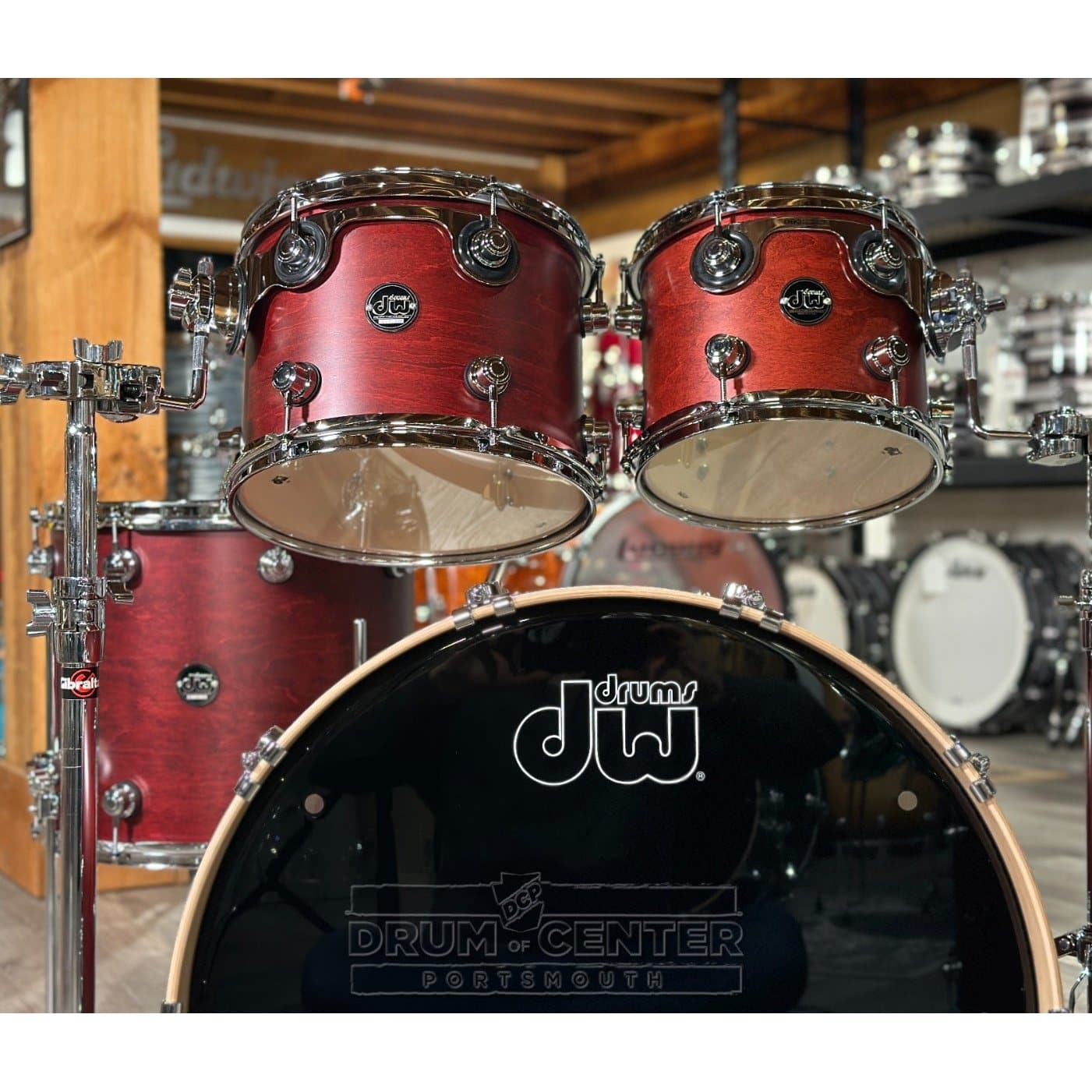 DW Performance 4pc Drum Set 22/10/12/16 Satin Tobacco | DCP