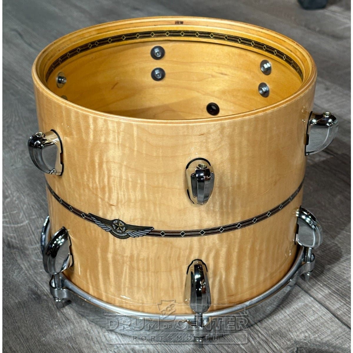 Tama Star Maple 6pc Drum Set Gloss Natural Curly Maple w/Inlays – Drum ...