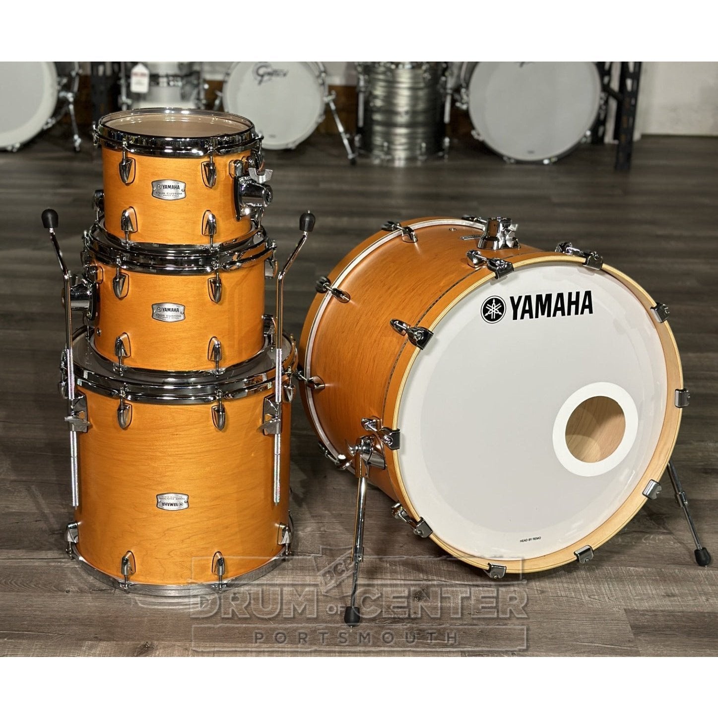 Yamaha B-STOCK Tour Custom Maple 4pc Drum Set Caramel Satin