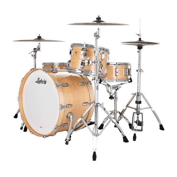 Ludwig Classic Maple 3pc Pro Beat Drum Set Natural – Drum Center Of ...