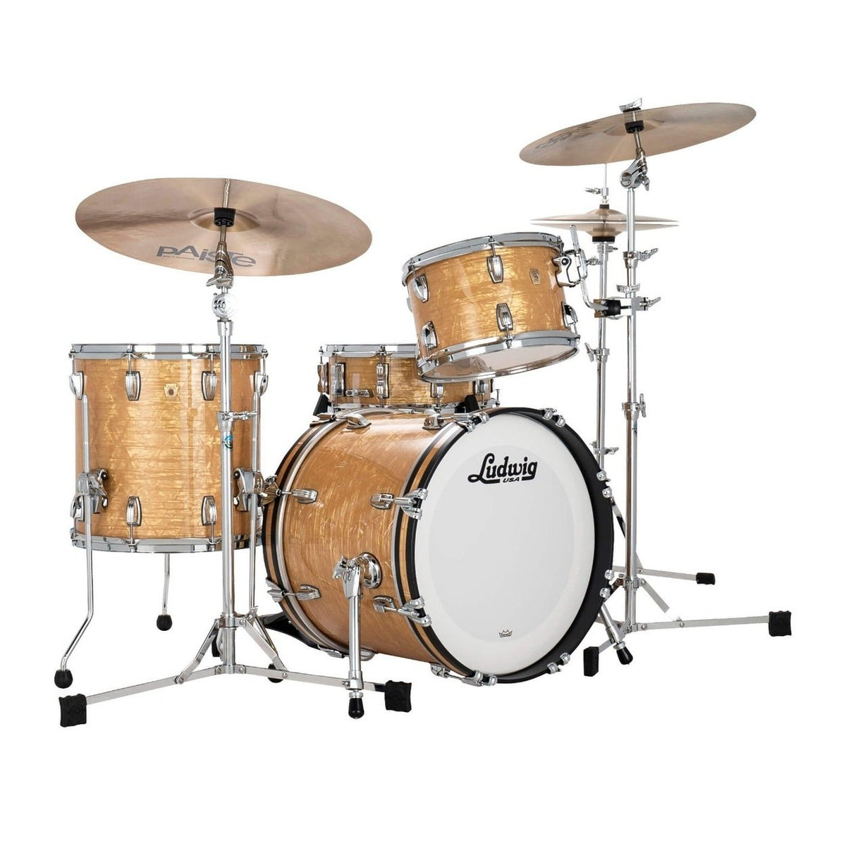 Ludwig Classic Maple 3pc Jazzette Drum Set Aged Onyx 0359