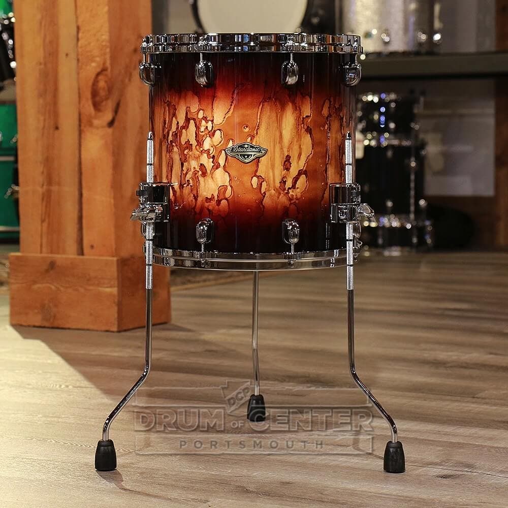 Tama Starclassic Walnut/Birch Floor Tom 14x14 Molten Brown Burst | DCP