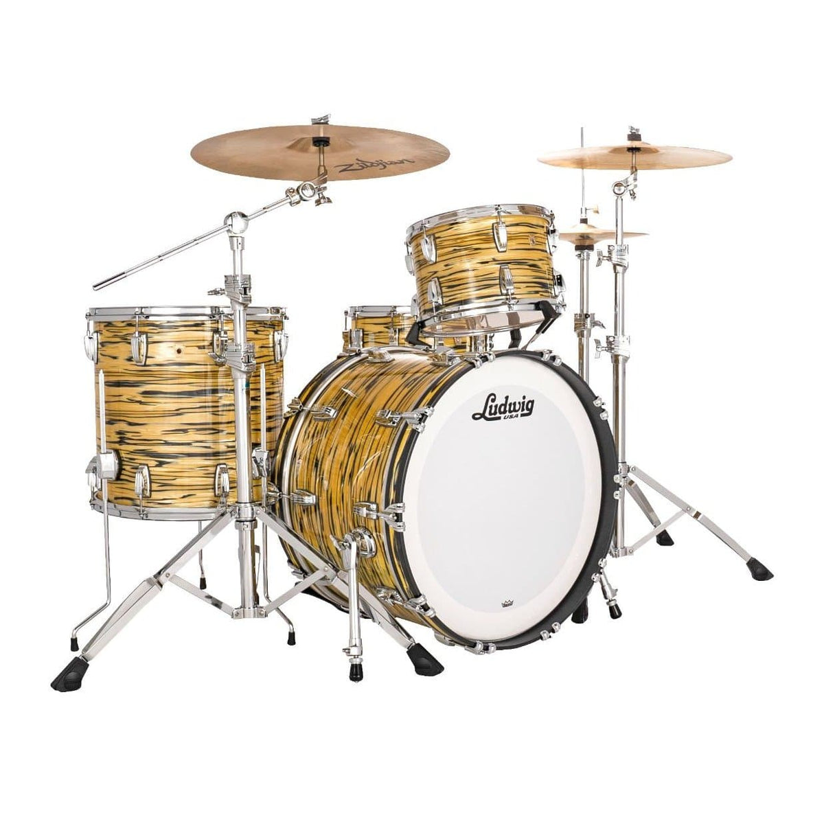 Ludwig Legacy Mahogany 3pc Drum Set Lemon Oyster