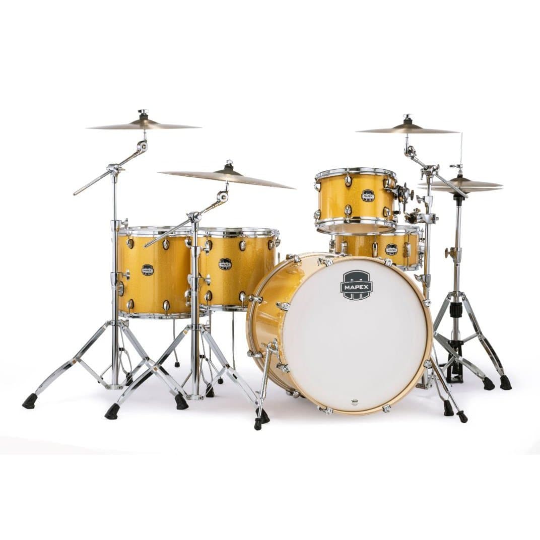 Mapex Mars Birch 5pc Crossover Drum Set Sunflower Sparkle