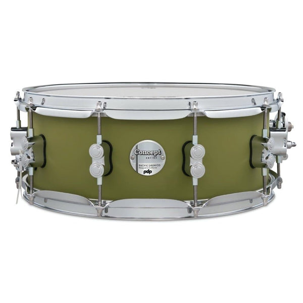 PDP Concept Maple Snare Drum 14x5.5 - Satin Olive – Drum Center Of ...