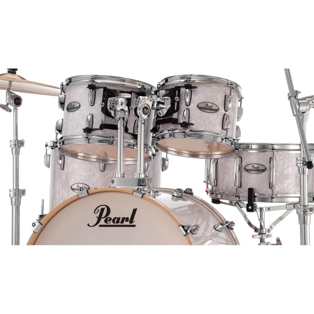 Pearl Professional Maple 4pc Drum Set 22/10/12/16 White Marine Pearl ...