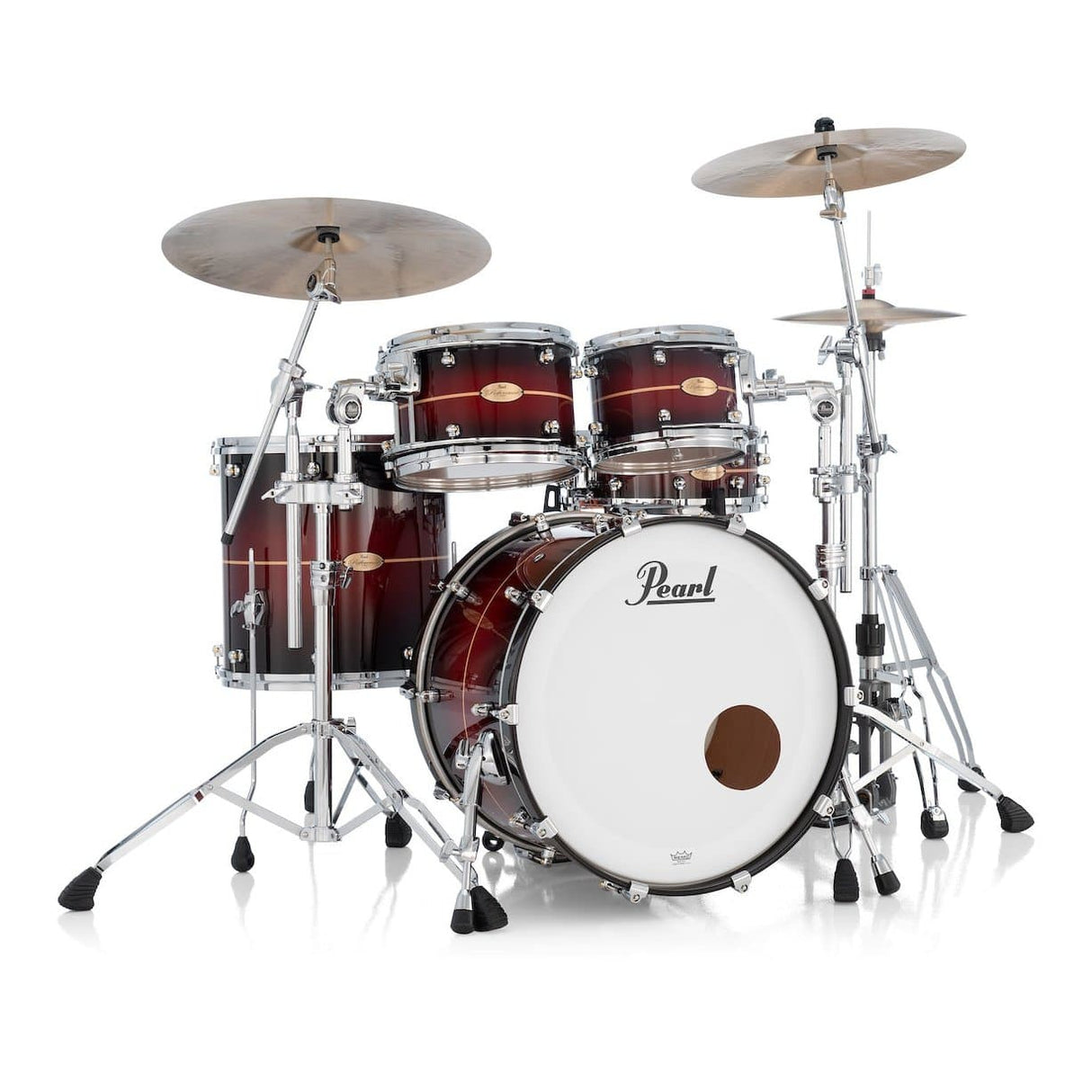 Pearl Reference One 4pc Drum Set w/22x16BD w/Standard R2 Mounts Red ...
