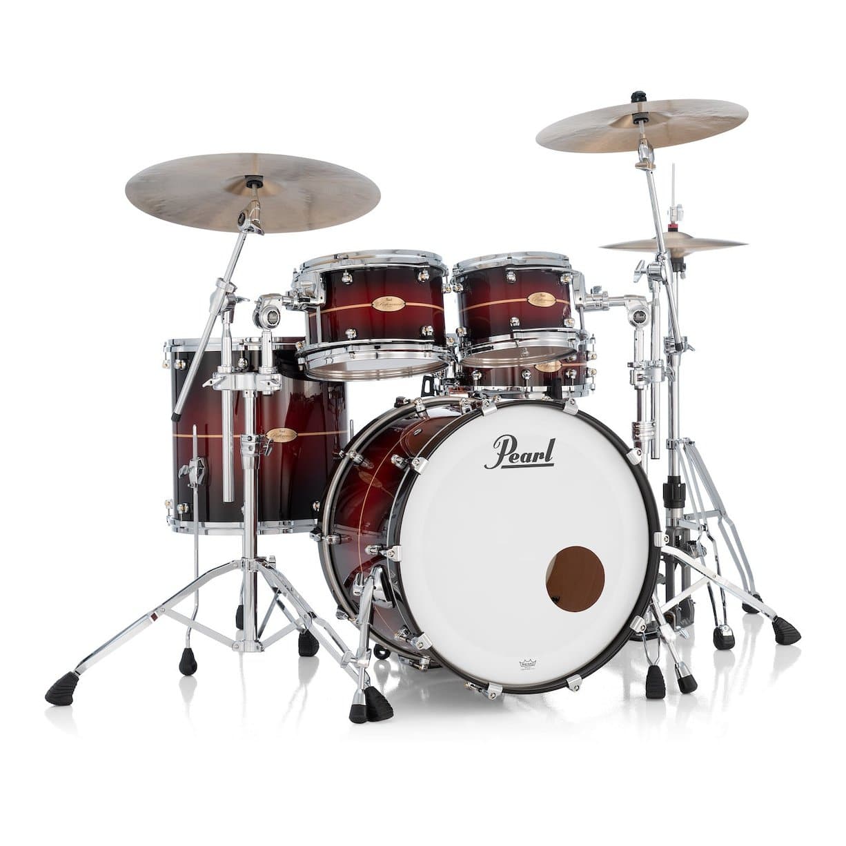 Pearl Reference One 4pc Drum Set w/22x16BD w/Standard R2s Red Burst ...