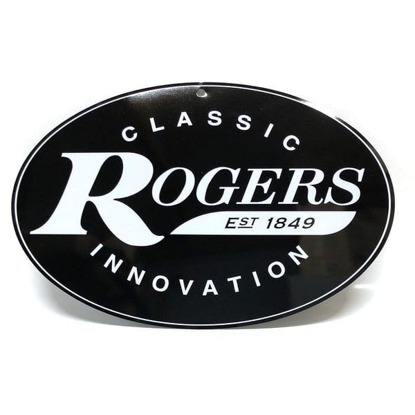 Rogers Logo Metal Sign 12x8 Oval Rogers Logo | DCP