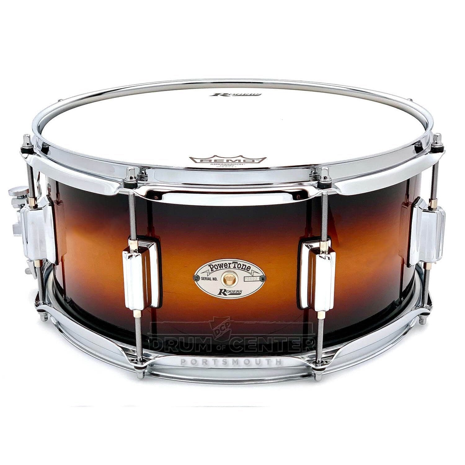 Rogers Powertone Limited Edition Snare Drum 14x6.5 Vintage Sunburst La