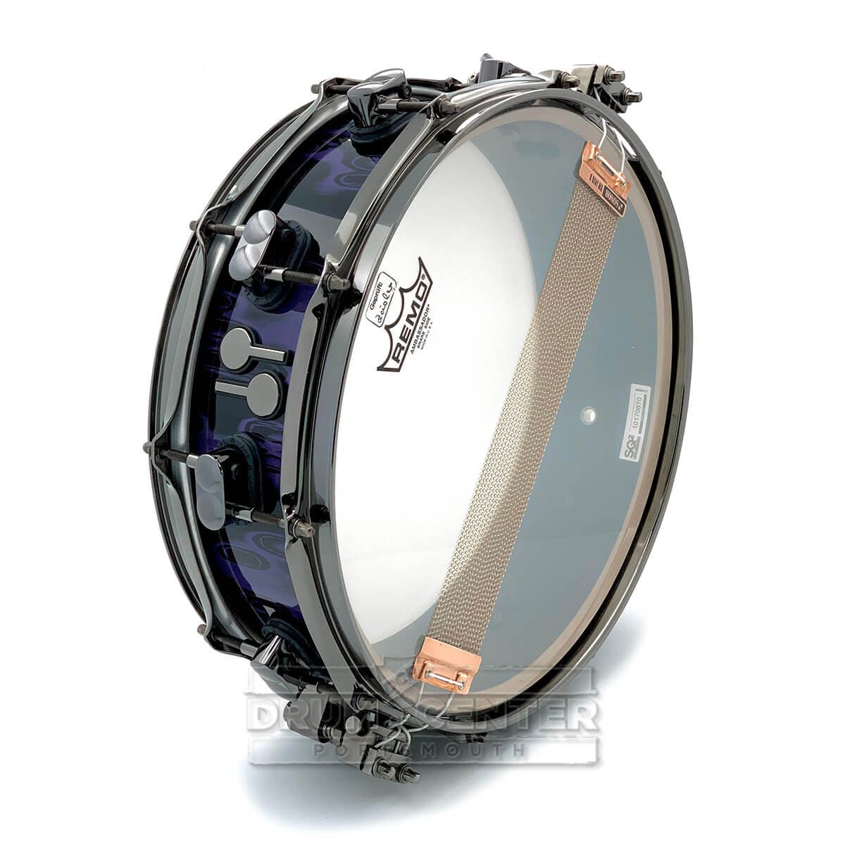 Sonor SQ2 Heavy Beech Snare Drum 14x4.25 Violet Tribal w/Black Hw ...