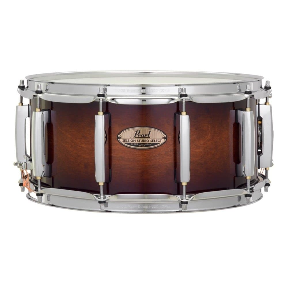 Pearl Session Studio Select 14x6.5 Snare Drum Gloss Barnwood Brown