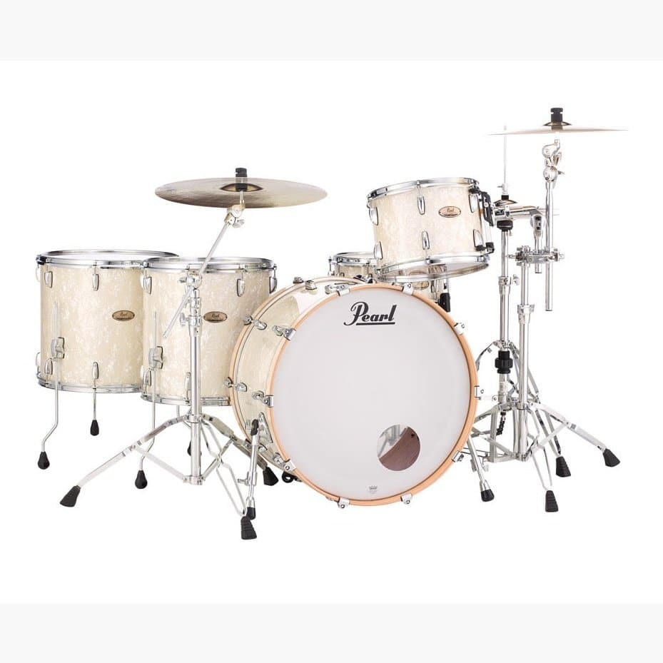 Pearl Session Studio Select Series 4pc Drum Set w/24 Bass Nicotine Whi