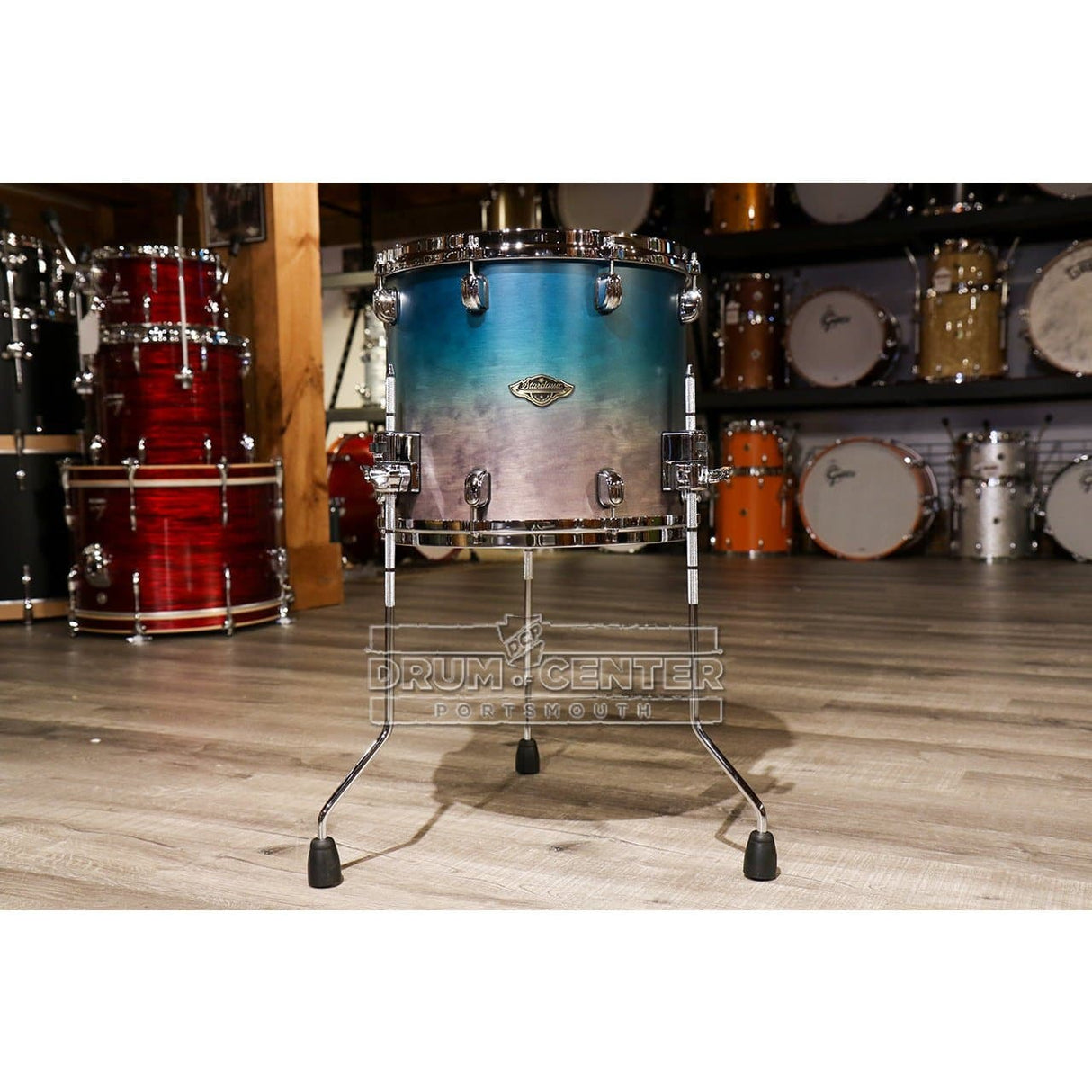 Tama Starclassic Walnut/Birch Floor Tom 14x12 Satin Sapphire Fade